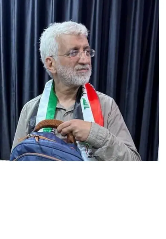 پوشش سعید جلیلی با پرچم عراق جلبتوجه کرد